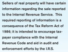 IRS Reporting Requirements