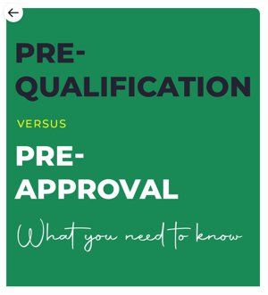 Pre-Qualification vs. Pre-Approval
